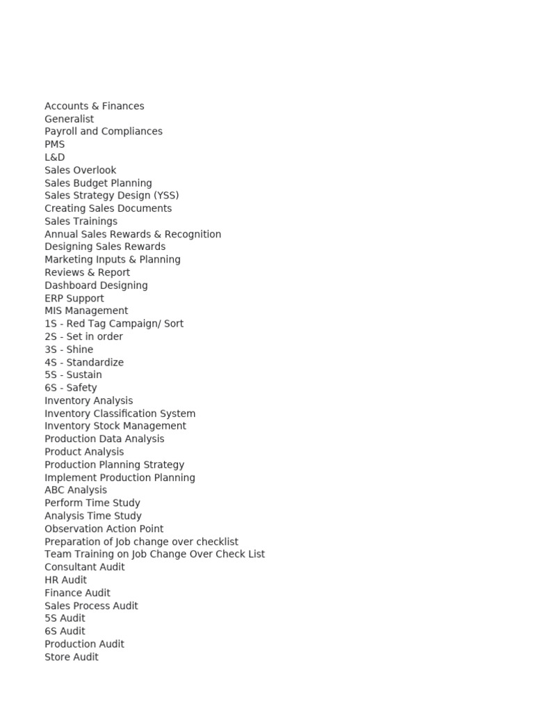 Sow List | PDF