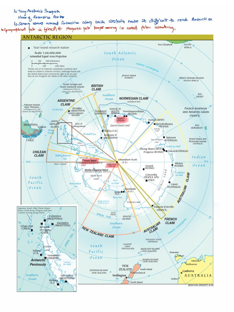 Antarctic Region Pol 2009 | PDF | Antarctica | Physical Geography