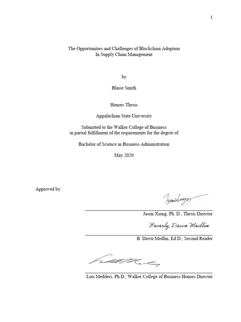 Smith Blaise Spring 2020 Thesis | PDF | Cryptocurrency | Bitcoin