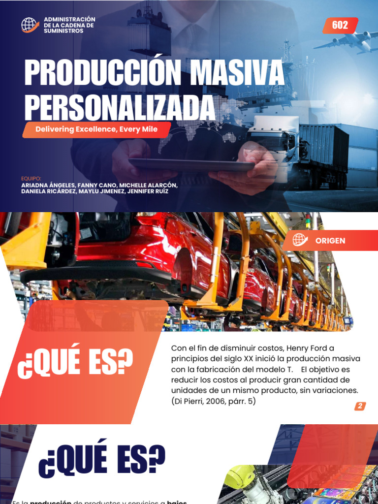 Producción Masiva Personalizada Presentación | PDF | Producto (Negocio ...