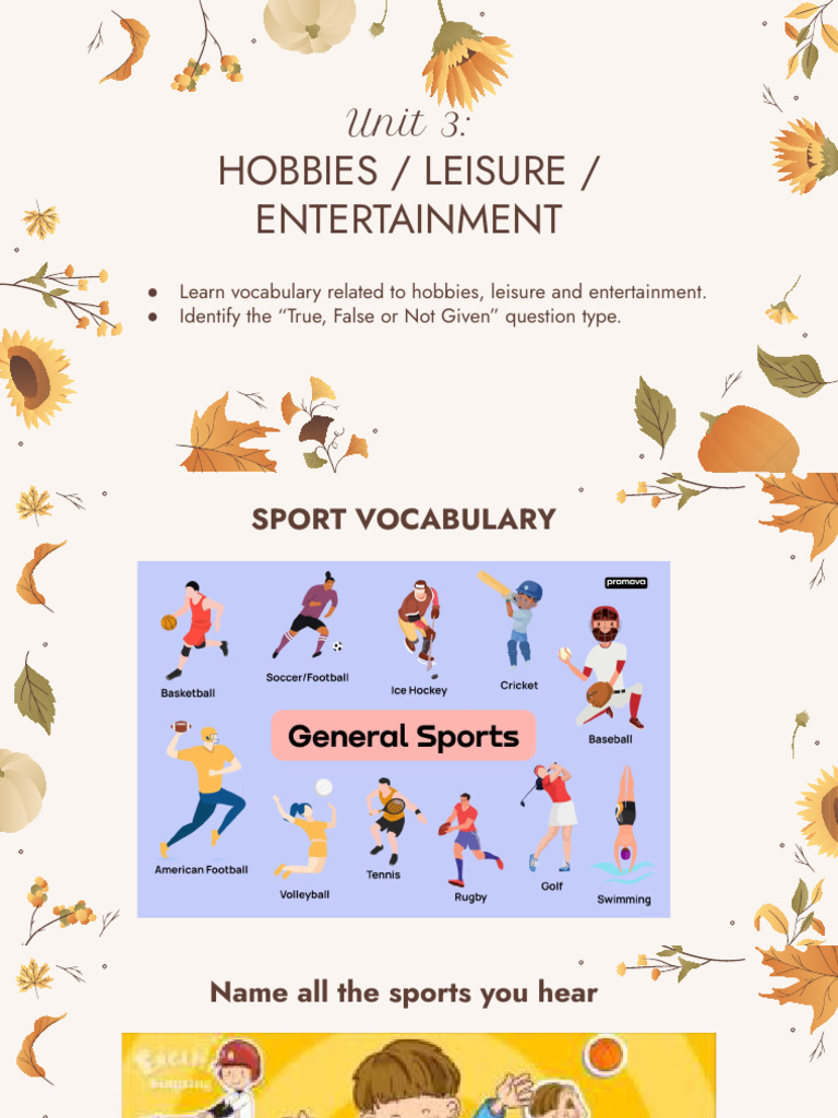 Unit 3 - Reading | PDF | Sports