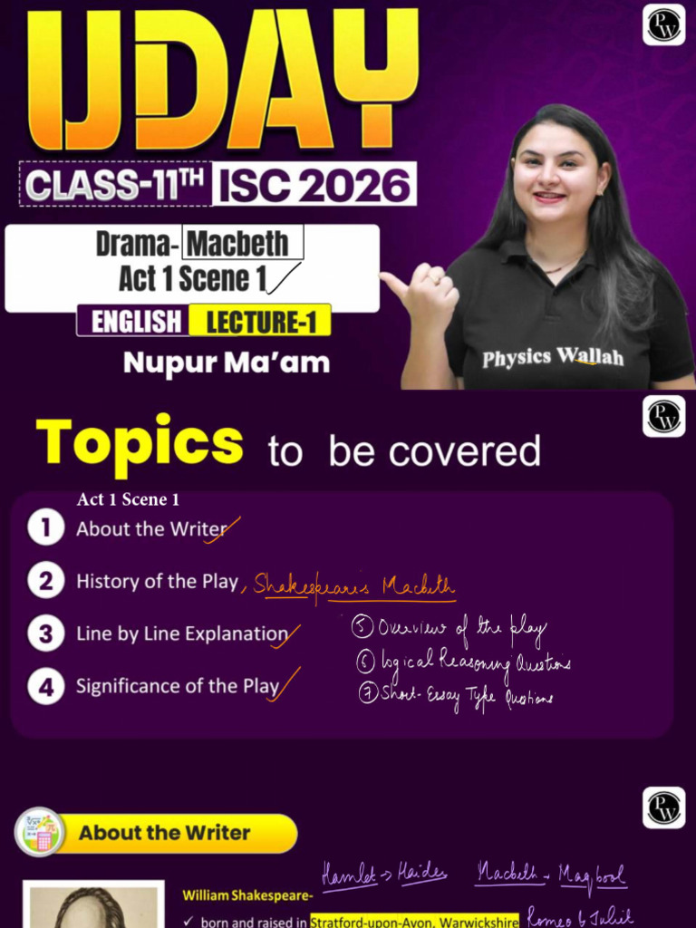 Drama - Macbeth 01 - Class Notes | PDF