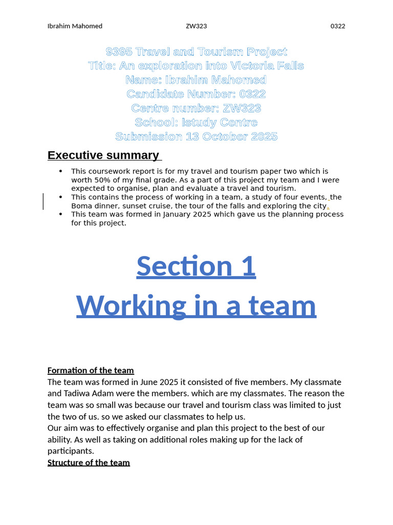 Travel and Tourism Project-4 | PDF | Tourism | Risk