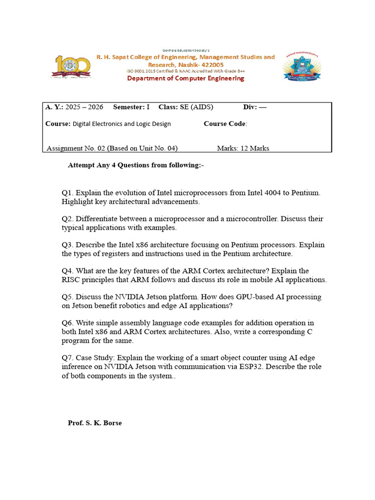 DELD - TH-Assignment 2 2025 26 AIDS | PDF