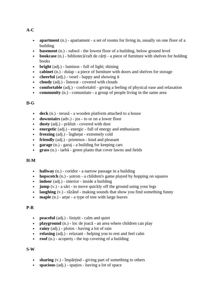 Lesson 2 Vocabulary | PDF