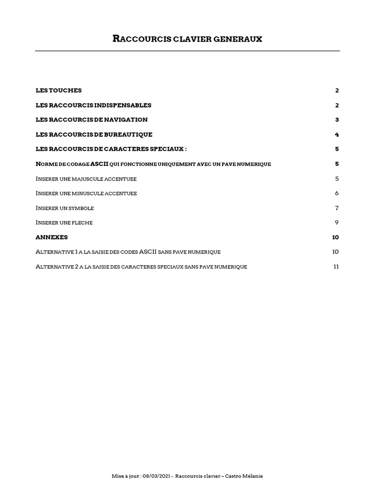 Raccourcis Clavier Essentiels Windows | PDF | Contrôle (touche) | Logiciel