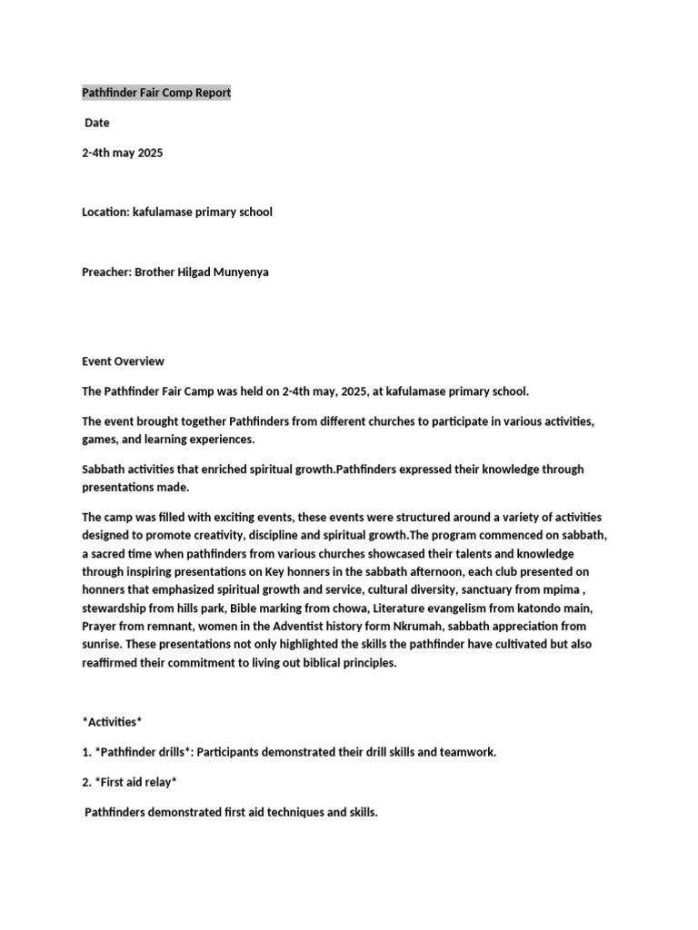 Pathfinder Fair-WPS Office | PDF