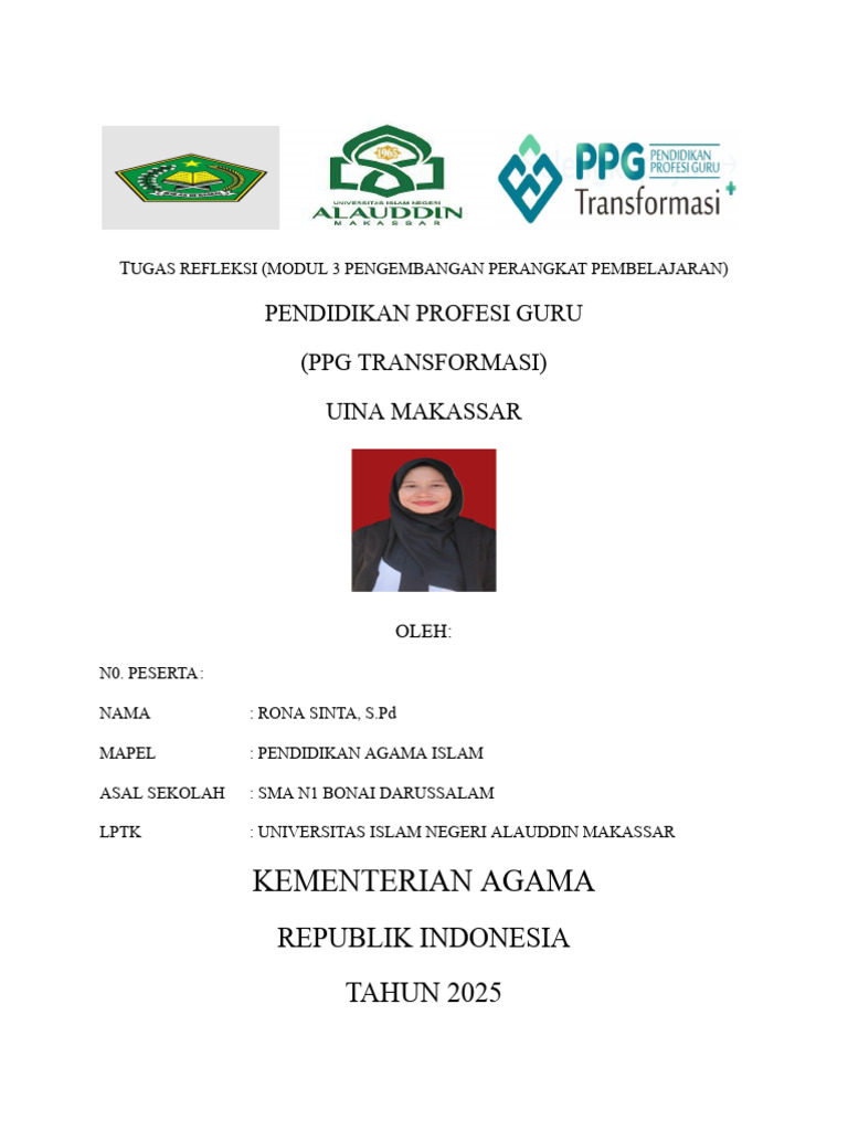 Tugas Refleksi Modul 3 PPP | PDF