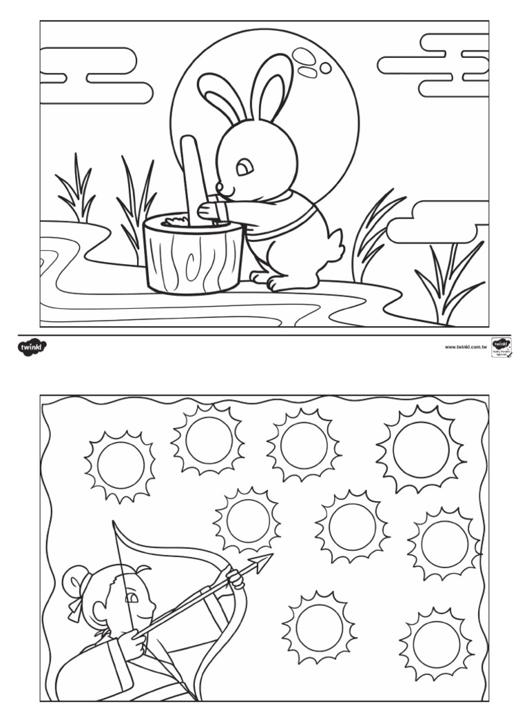 T 1660106980 Mid Autumn Festival Coloring Pages Ver 1 | PDF