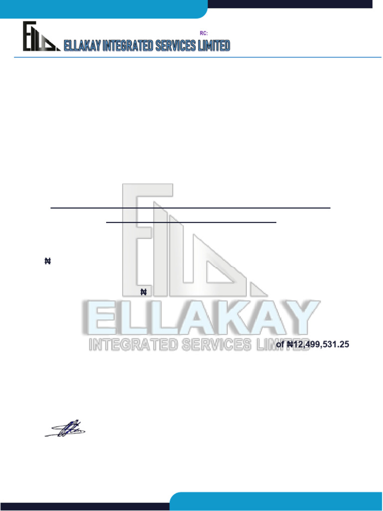 Invoice for BOI Calabar Renovation | PDF