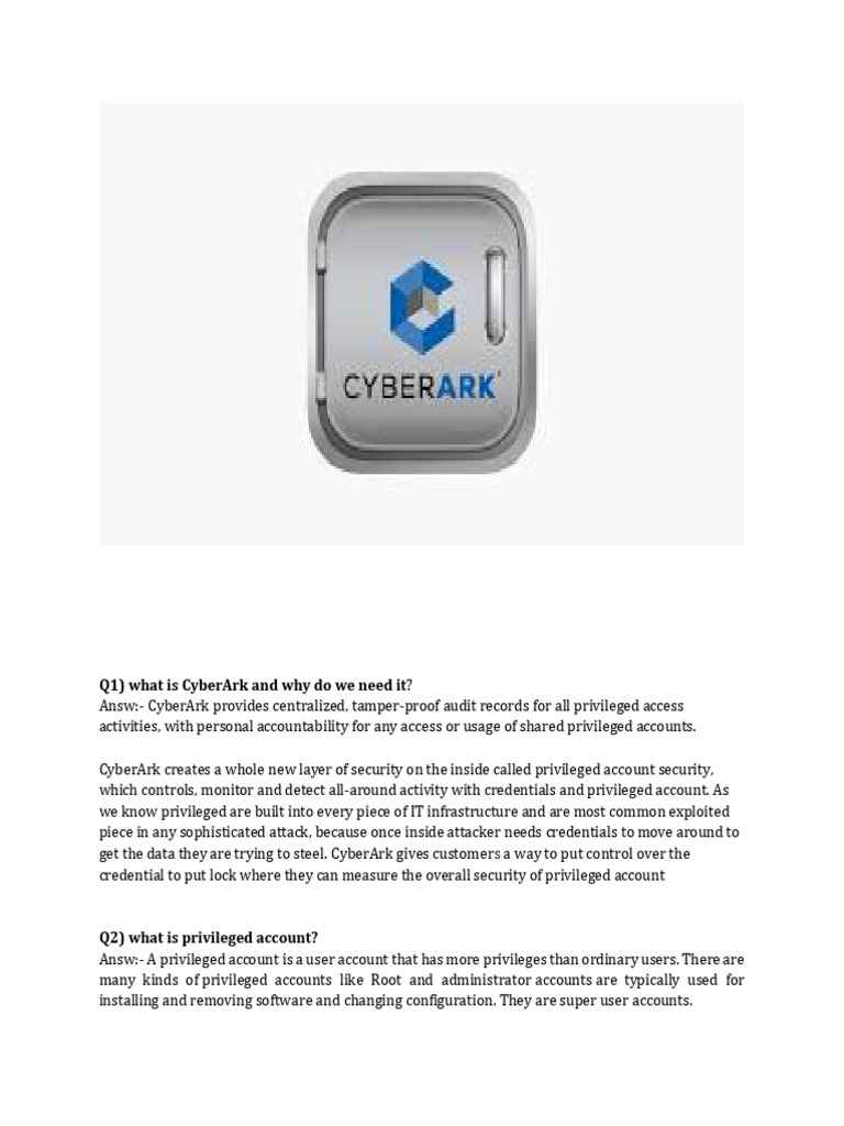 Understanding CyberArk and Privileged Accounts | PDF | Remote Desktop ...