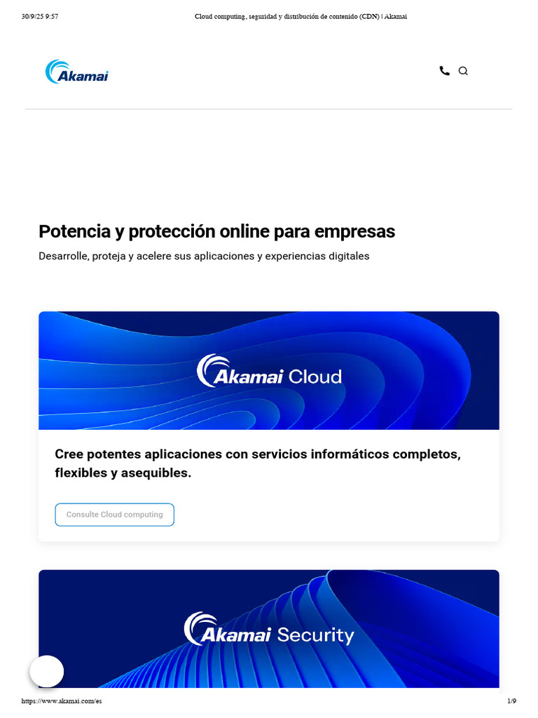 Cloud Computing, Seguridad y Distribución de Contenido (CDN) - Akamai ...