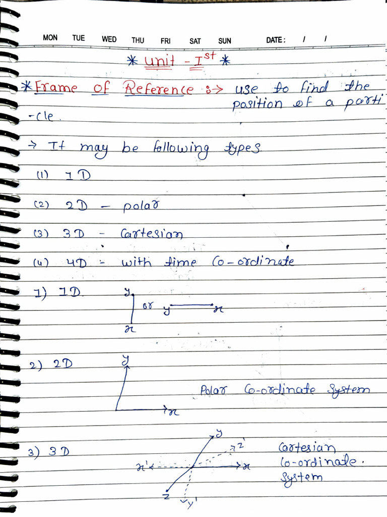 Bsc-1st Sem Physics 1st Unit | PDF
