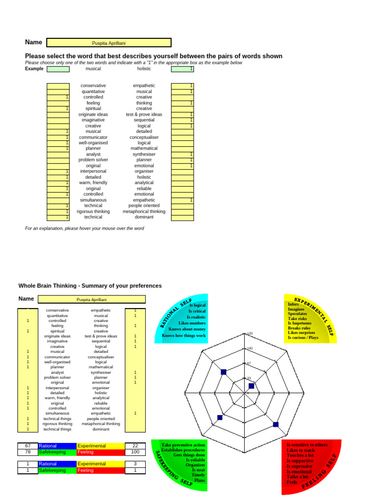 Whole Brain Thinking - With Calculation | PDF | Empathy | Cognitive Science