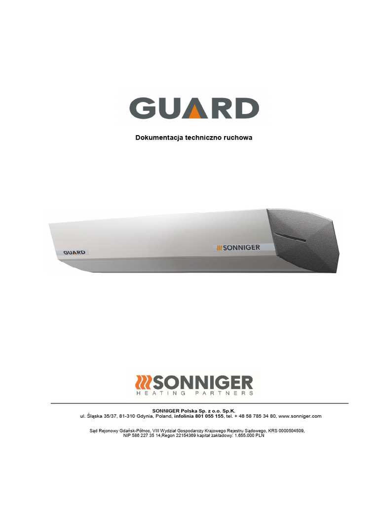 01 DTR Kurtyny Powietrzne GUARD | PDF