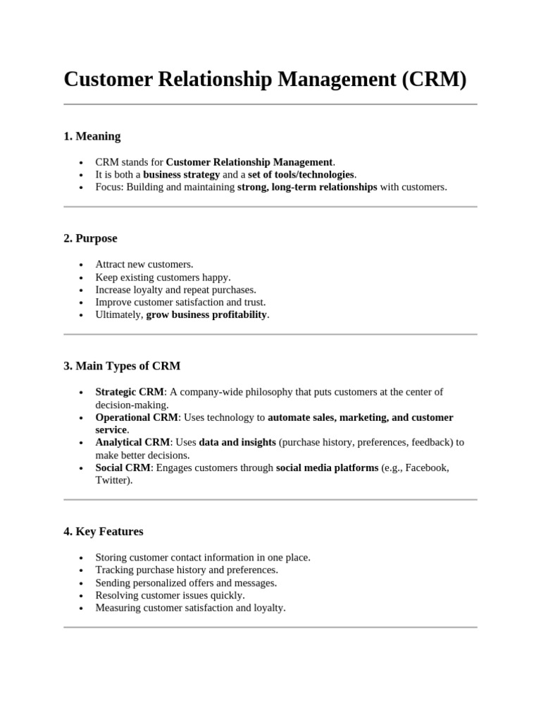 CRM Introduction | PDF