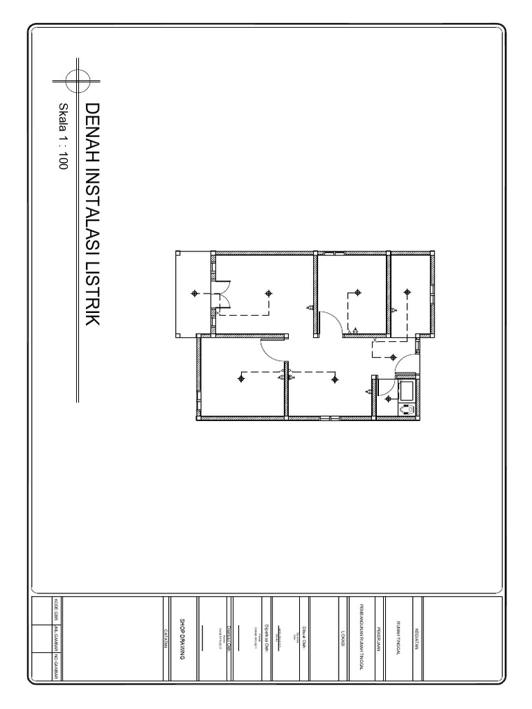 Denah Instalasi Listrik Rumah Tinggal | PDF