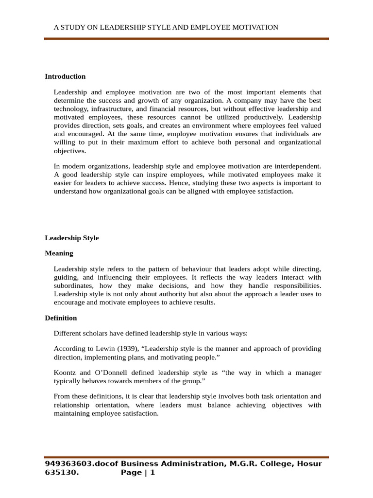 Training and Development | PDF | Leadership | Motivational