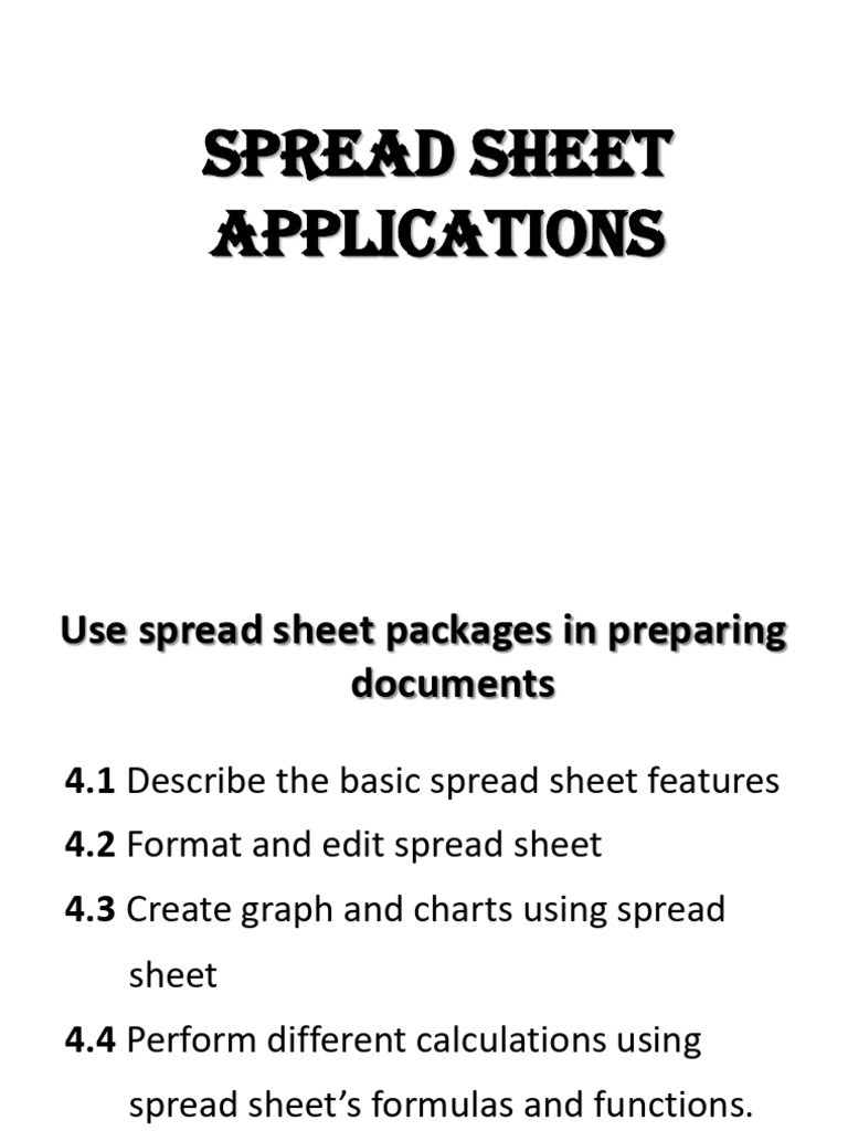 UNIT 2-Basic Computer Applications | PDF | Spreadsheet | Microsoft Excel