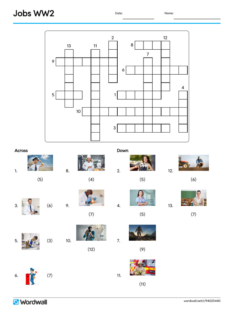 Jobs Ww2 Crossword | PDF