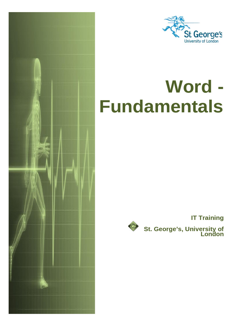 Microsoft Word Fundamentals Guide | PDF | Paragraph | Microsoft Word