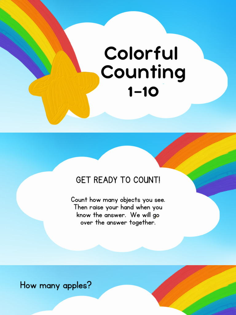 Colorful Counting Activities 1-10 | PDF