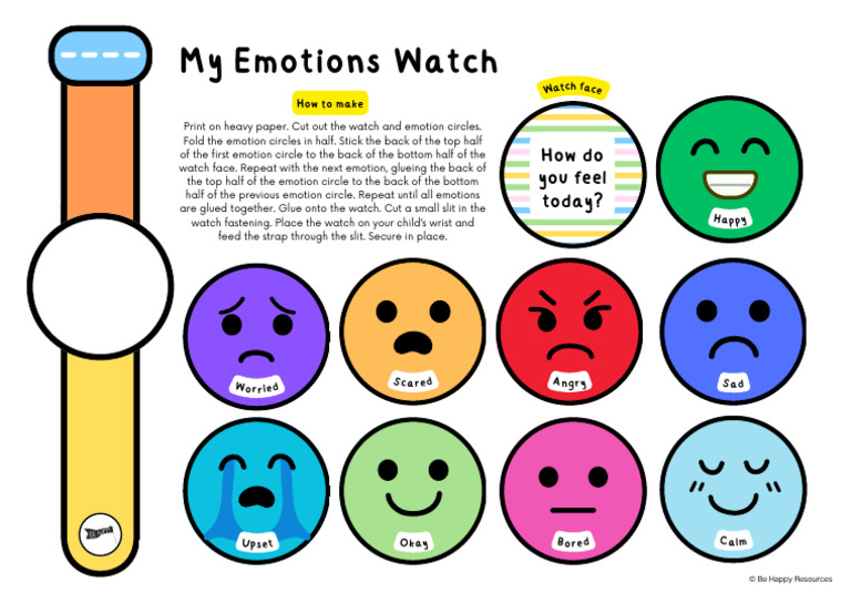 My Emotions Watch Craft Guide | PDF