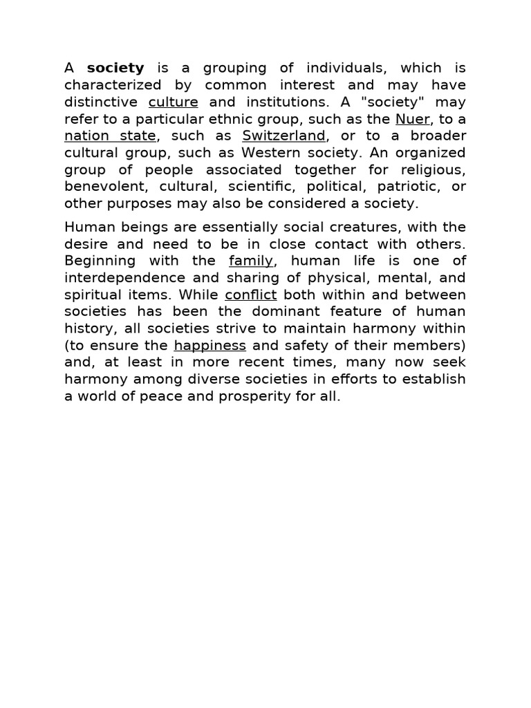 Society | PDF