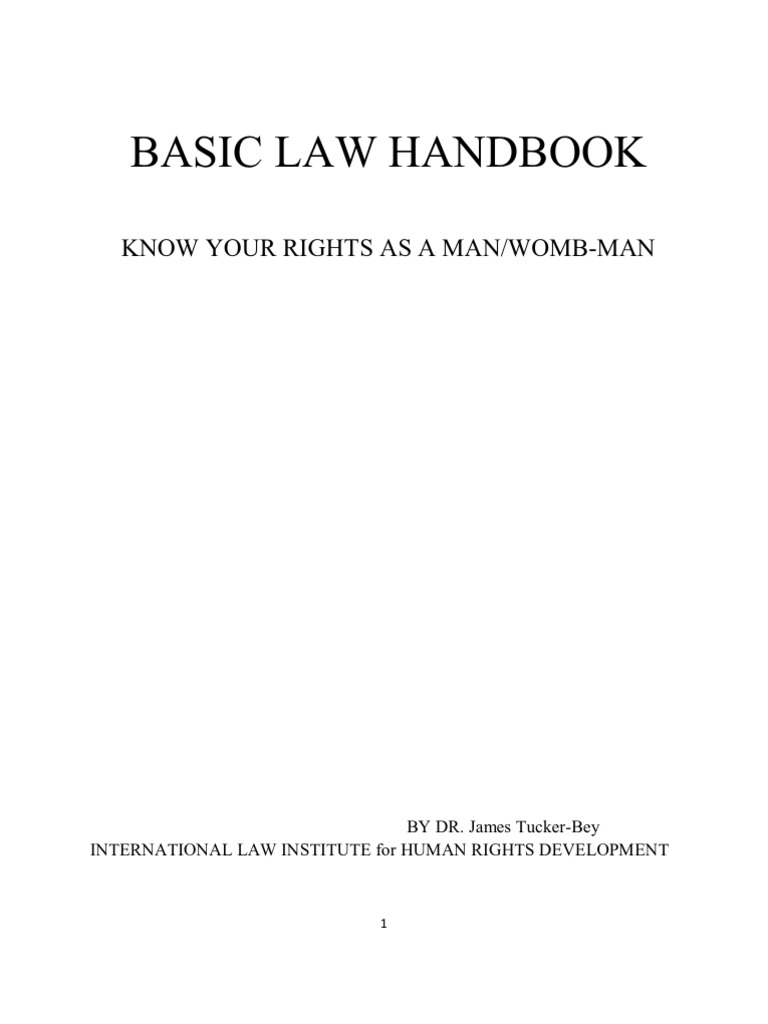 Basic Law Handbook James Tuckerbey 1 | PDF | Police | Search Warrant