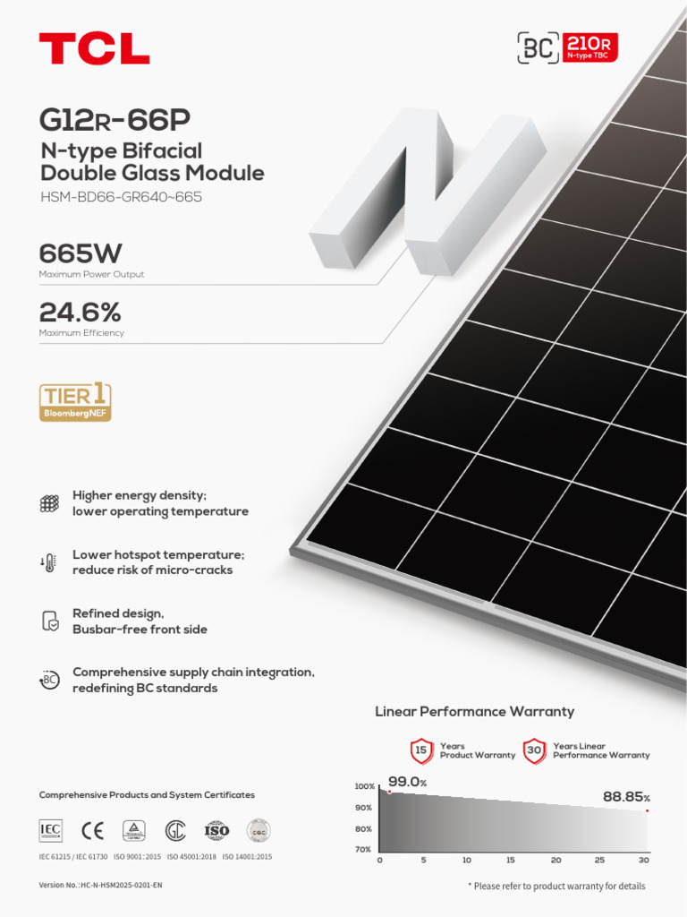 TBC Double Glass G12R 66P 640 665 | PDF | Electromagnetism | Electric Power