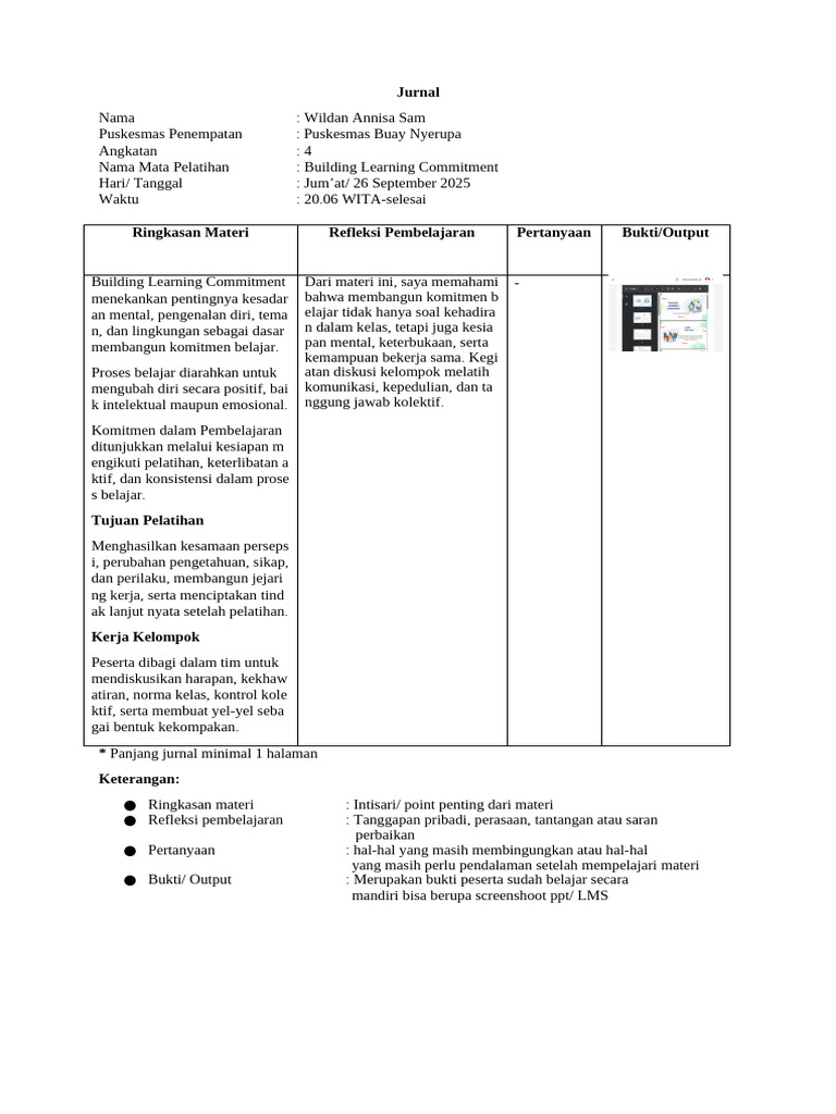 Jurnal Building Learning Commitment | PDF