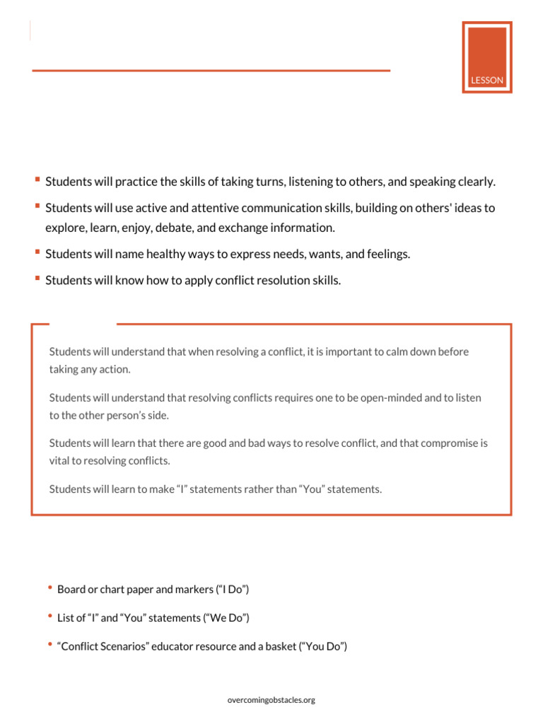 Elementary KG - Grade 2 Complete Curriculum-5 | PDF | Conflict ...
