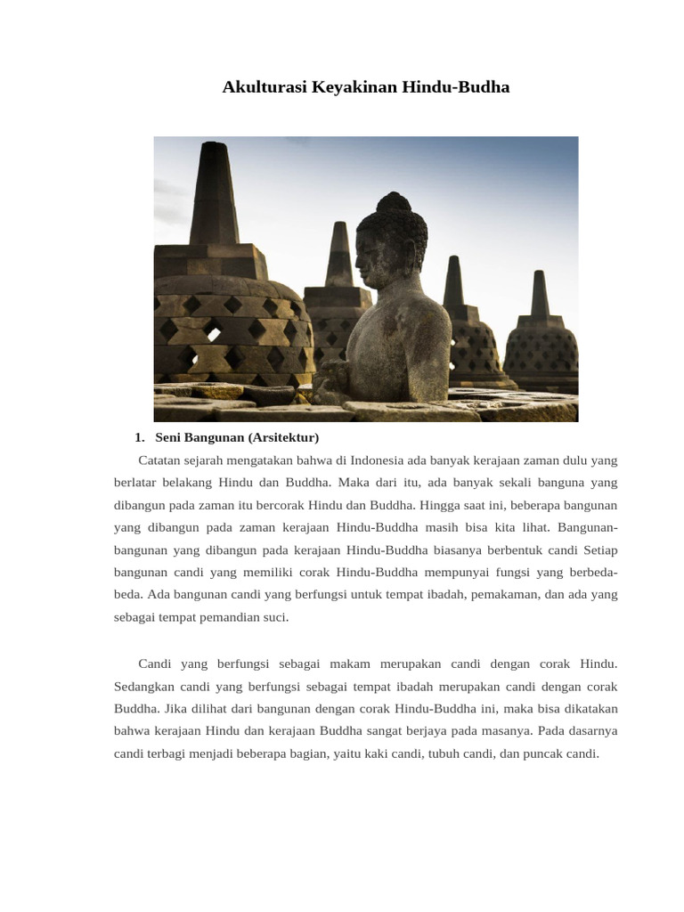 Akulturasi Keyakinan Hindu | PDF