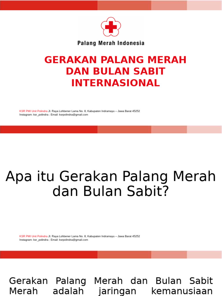 Gerakan Palang Merah Dan Bulan Sabit | PDF