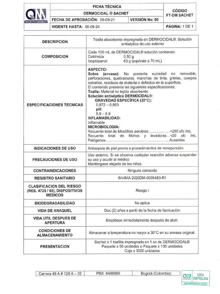 FT DM Sachet | PDF