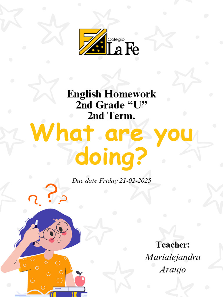 2nd Grade English Homework Activity | PDF