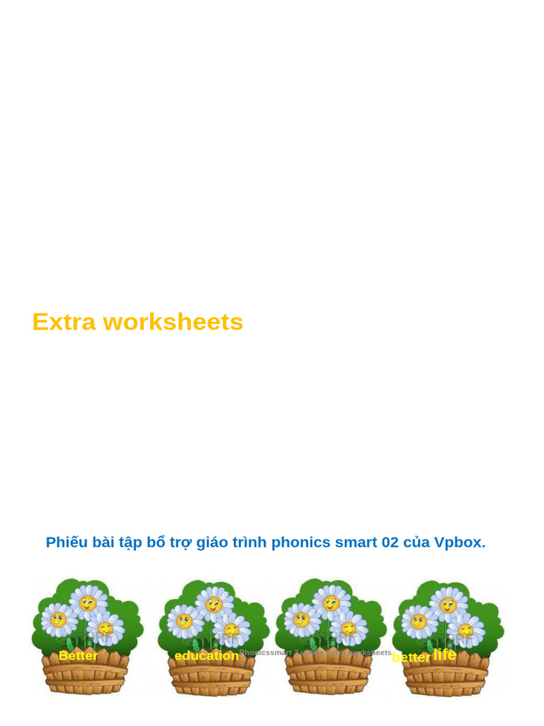 Phonics Smart 2 Extra Worksheets | PDF