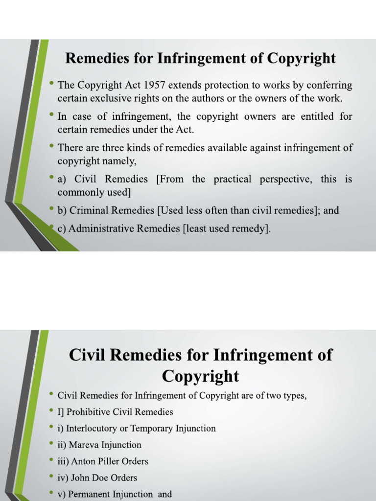 Copyright Slides Week 2 | PDF