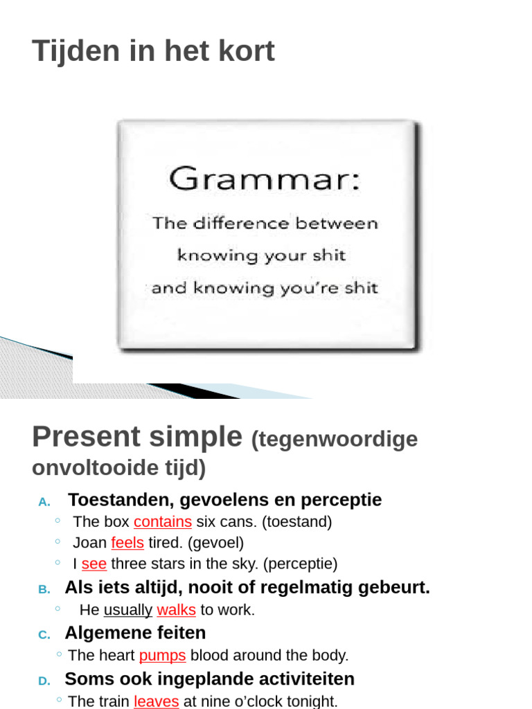 Tijden in Het Kort | PDF