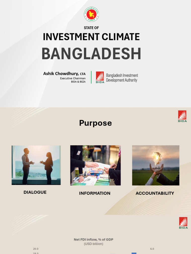 State of Investment Climate Session 1 Oct 30 | PDF | Foreign Direct ...