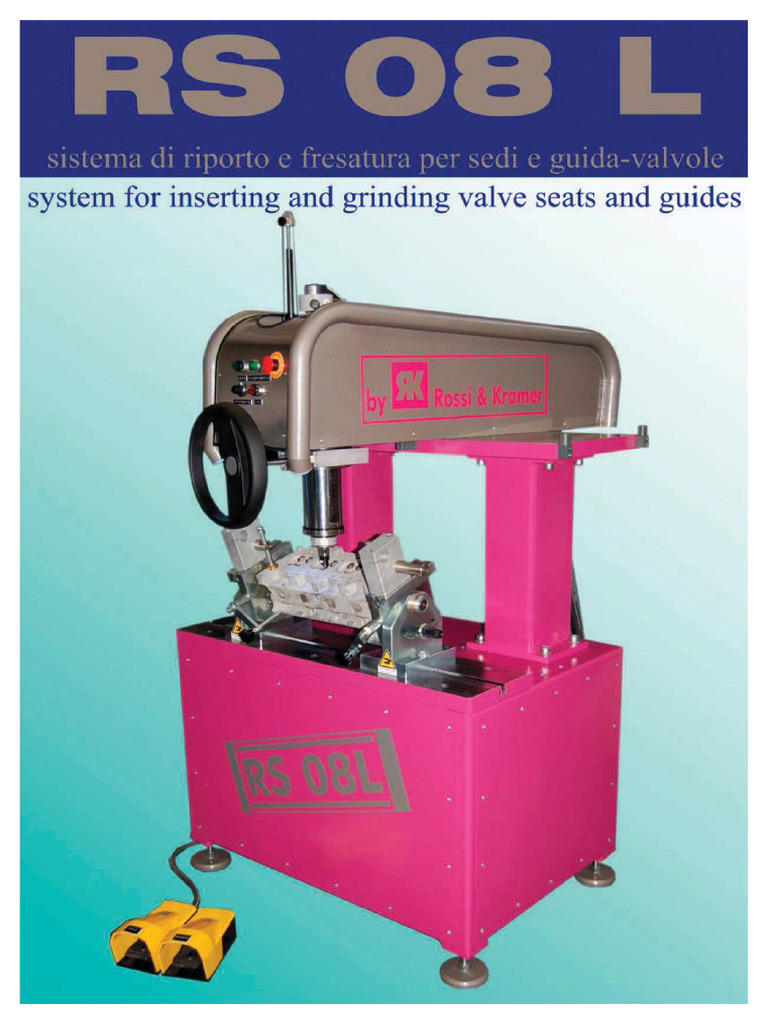 PEG RS08L Valve Seat Cuttimg Machine | PDF