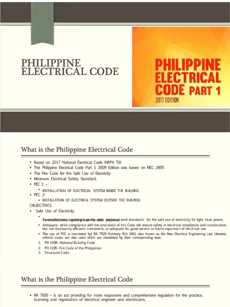 PDF Philippine Electrical Code Compress | PDF