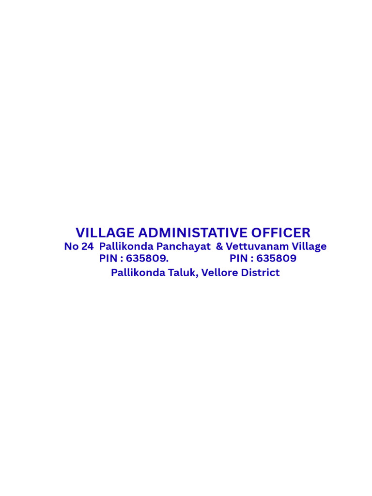Village Administative Officer 20250928 114122 0000 | PDF