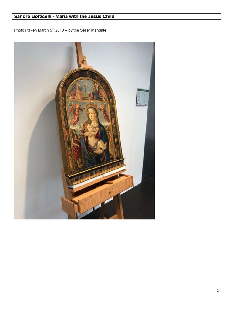 Sandro Boticelli Basic Info 01 | PDF