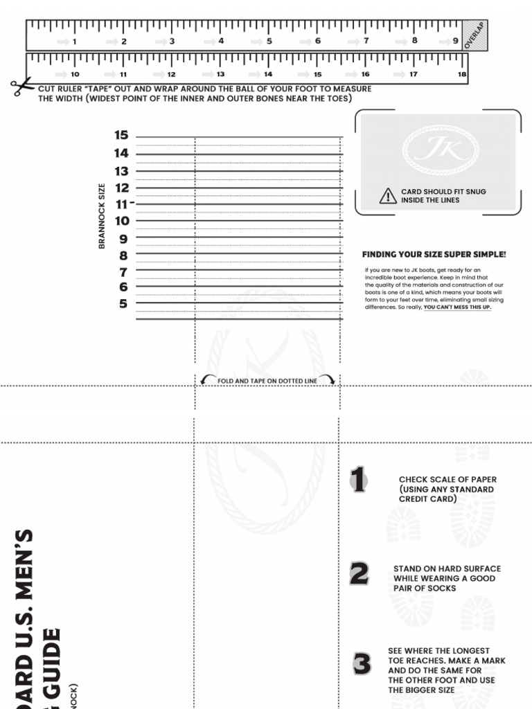 JK Sizing Chart | PDF