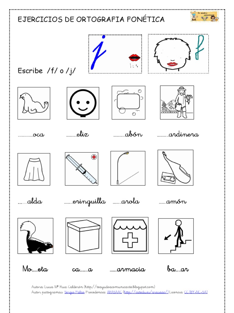 Ejercicios de Ortografia Fonética | PDF