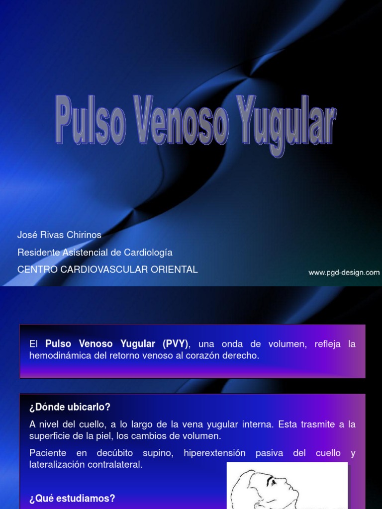 Guía del Pulso Venoso Yugular | PDF | Vena | Corazón
