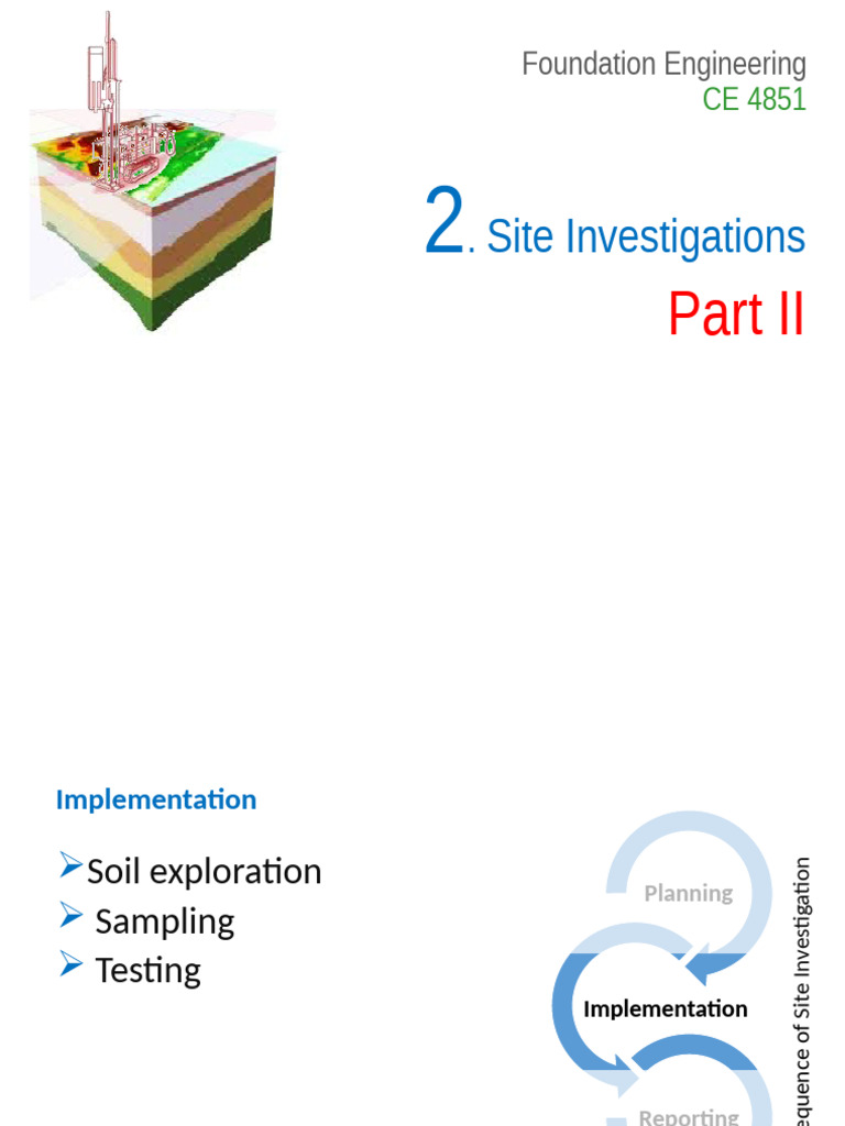 Site Investigations in Foundation Engineering | PDF | Earth Sciences ...