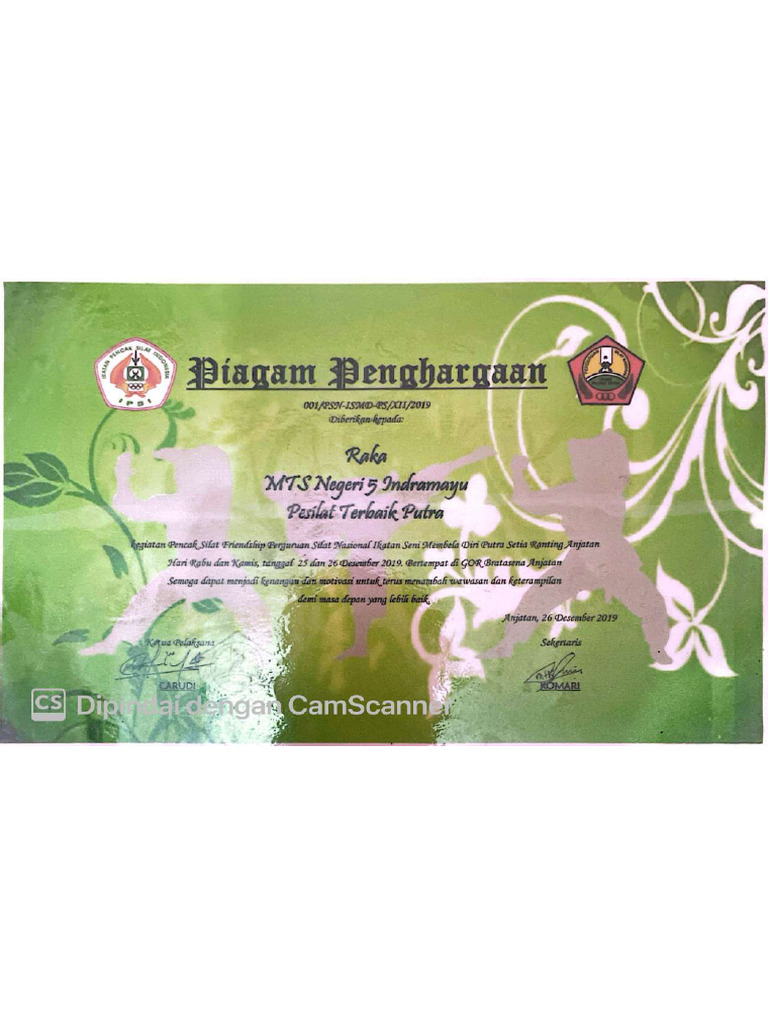Piagam Silat | PDF
