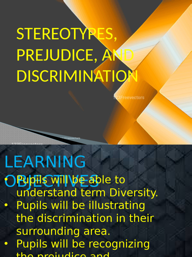 Stereotypes, Prejudice, and Discrimination | PDF | Discrimination ...